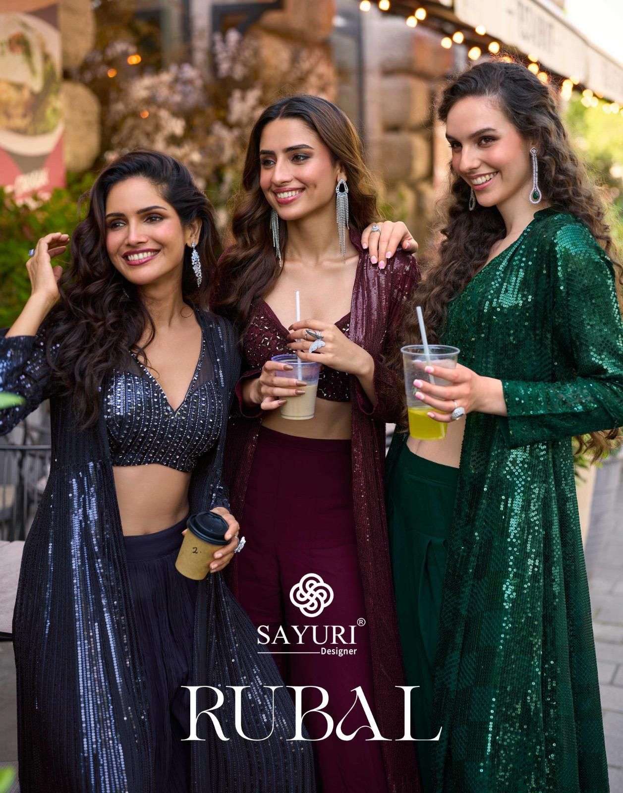 Rubal by Sayuri Real Premium Georgette Indo western Partywear and ...