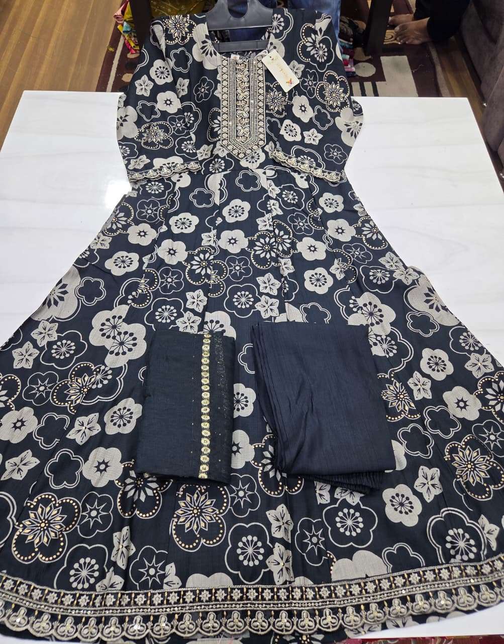 Dveeja Julliet by krisha Anarkali Style Vetican foil print kurti with ...